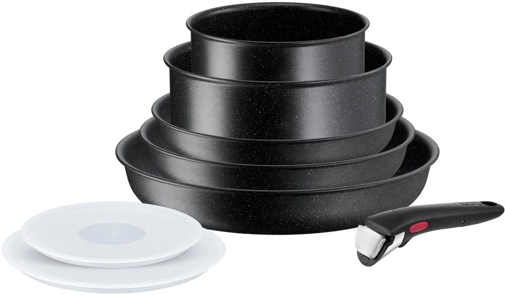 Sada nádobí tefal sada nádobí 8 ks ingenio black stone l3998802