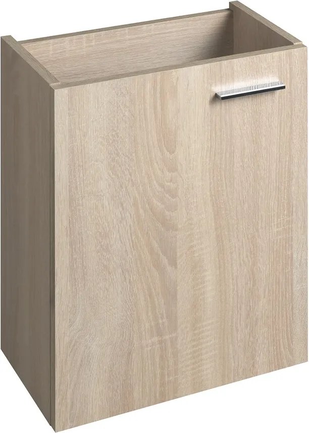 Aqualine Aqualine, ZOJA umyvadlová skříňka 39,5x50x22cm, dub platin, 51049DP