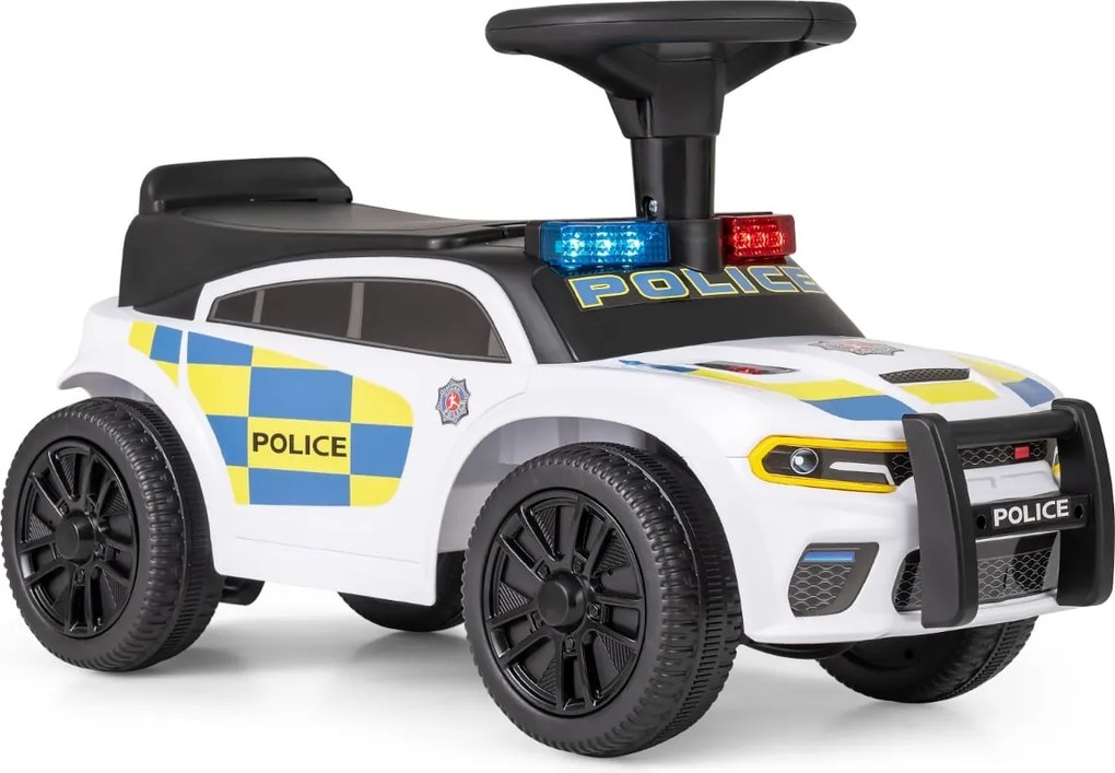 Costway Policejní auto pro batolata Auto s blikajícími světly Hudební siréna
