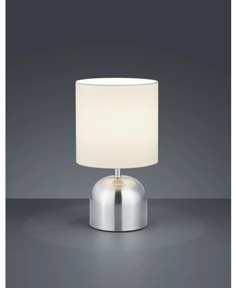 Trio JAN R59071007 Noční stolní lampa matný nikl kov excl. 1 x E14, max. 40W IP20