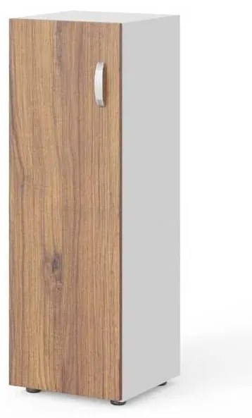 Střední skříň Manager 39,9 x 42,2 x 119,5 cm, levá, ořech warmia / bílá