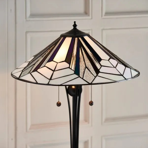 Endon 63934 - Stojací lampa Tiffany ASTORIA 2xE27/60W/230V pr. 48 cm