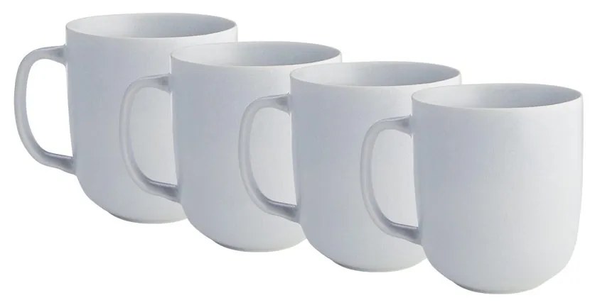 CASA NOVA Sada hrnků 400 ml set 4 ks - šedá