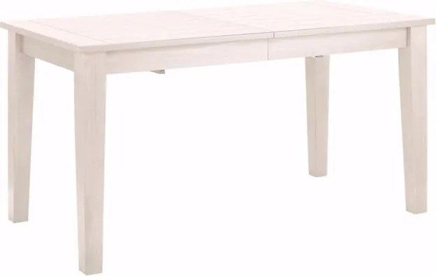 Bílý dřevěný rozkládací jídelní stůl Støraa Amarillo, 150 x 76 cm