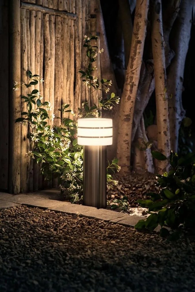 PH 17405/47/P0 Hue White Venkovní sloupkové svítidlo Philips Tuar 17405/47/P0 nerez, 2700K, 40cm - PHILIPS HUE (915005561601)