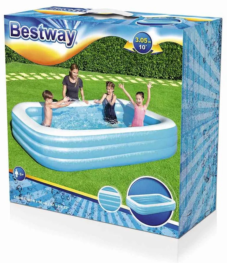 Bestway nafukovací rodinný bazén 305x183x56 cm modrý