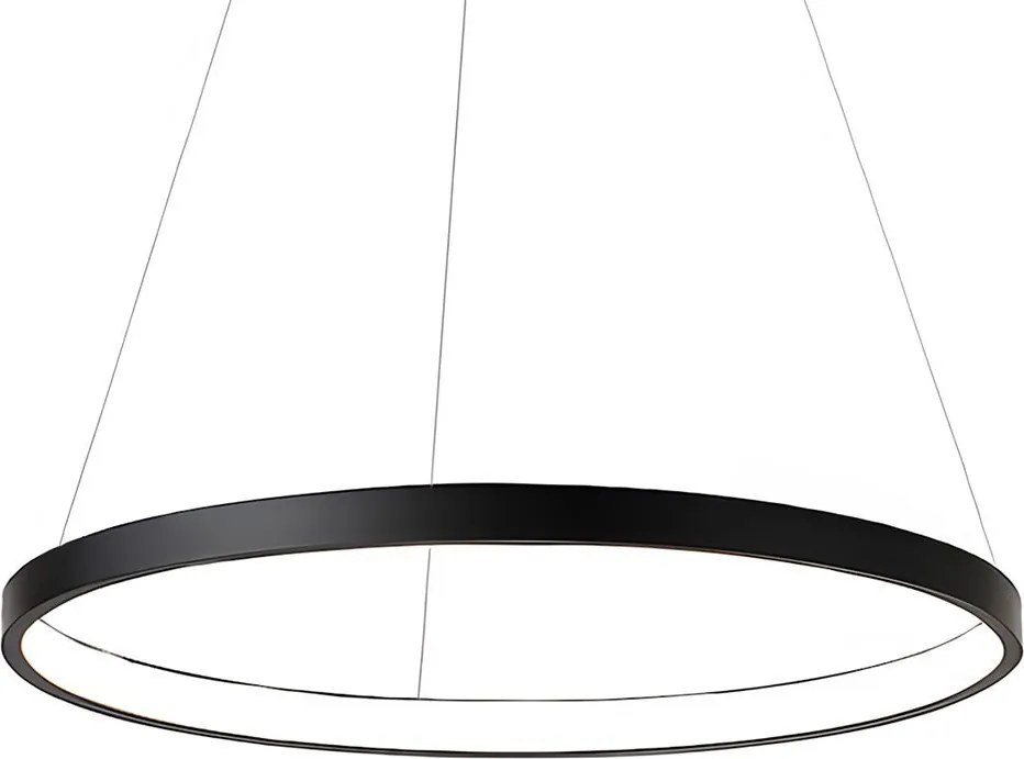 Toolight Závěsné LED osvětlení Modern Circle D99 LHJ012-CP 80cm černé