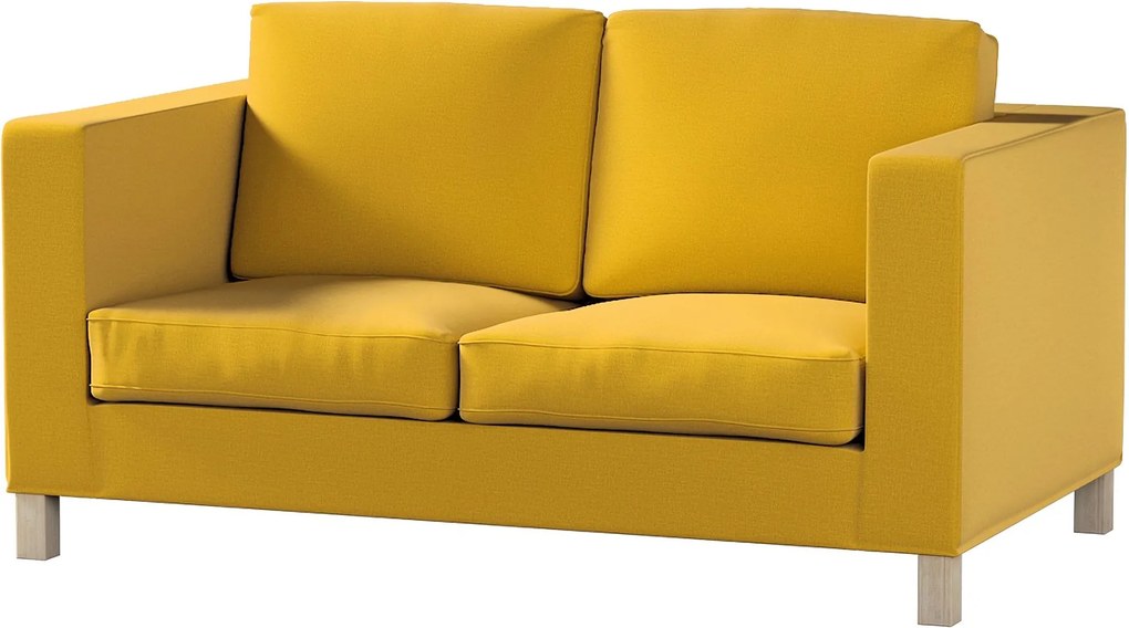 Potah na pohovku IKEA Karlanda 2-místná, krátký barva žlutá látka sametová