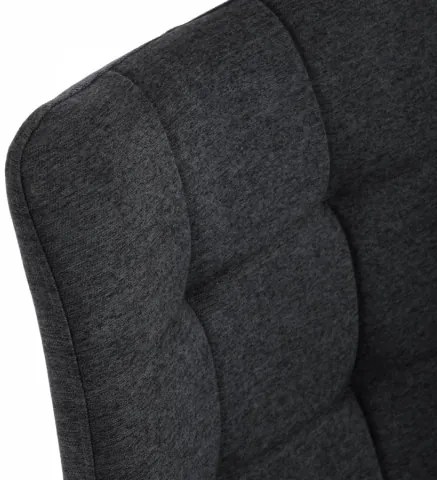 Jídelní židle šedá látka černé kovové nohy DCL-193 GREY2
