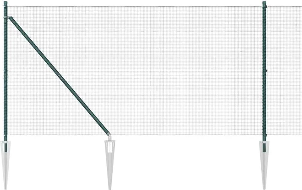 Svařované drátěné ploty s hroty 50 x 1,4 m Ocel potažená PVC 3352123