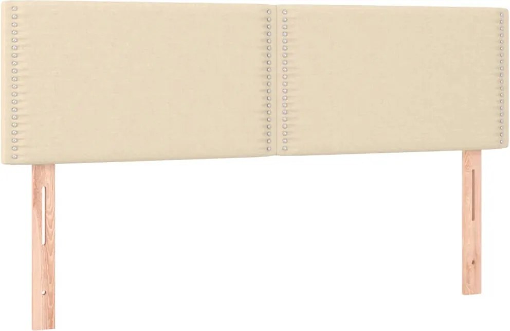 Box spring postel s matrací krémová 140x200 cm textil 3130198