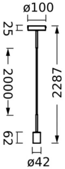 Osram - Napájecí kabel PENDULUM NEEDLE 1xE27/15W/230V béžová