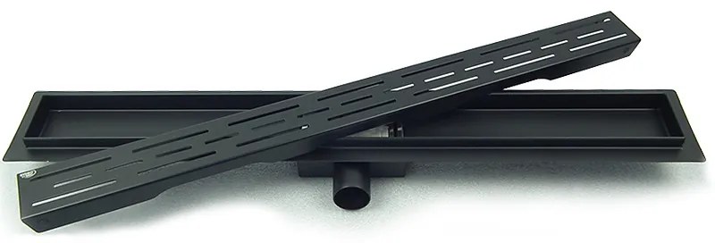 BPS-koupelny Sprchový odtokový žlab DL01 CLASSIC G2 HYD-2684 50 cm, černá