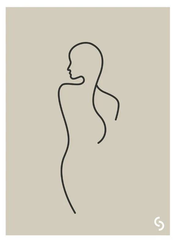 Plakát She Silhouette 50x70 cm Storefactory Scandinavia