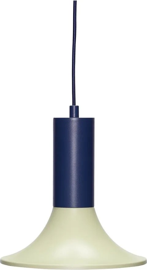 Světle zelené/tmavě modré kovové stmívatelné závěsné svítidlo ø 25 cm Luminary – Hübsch