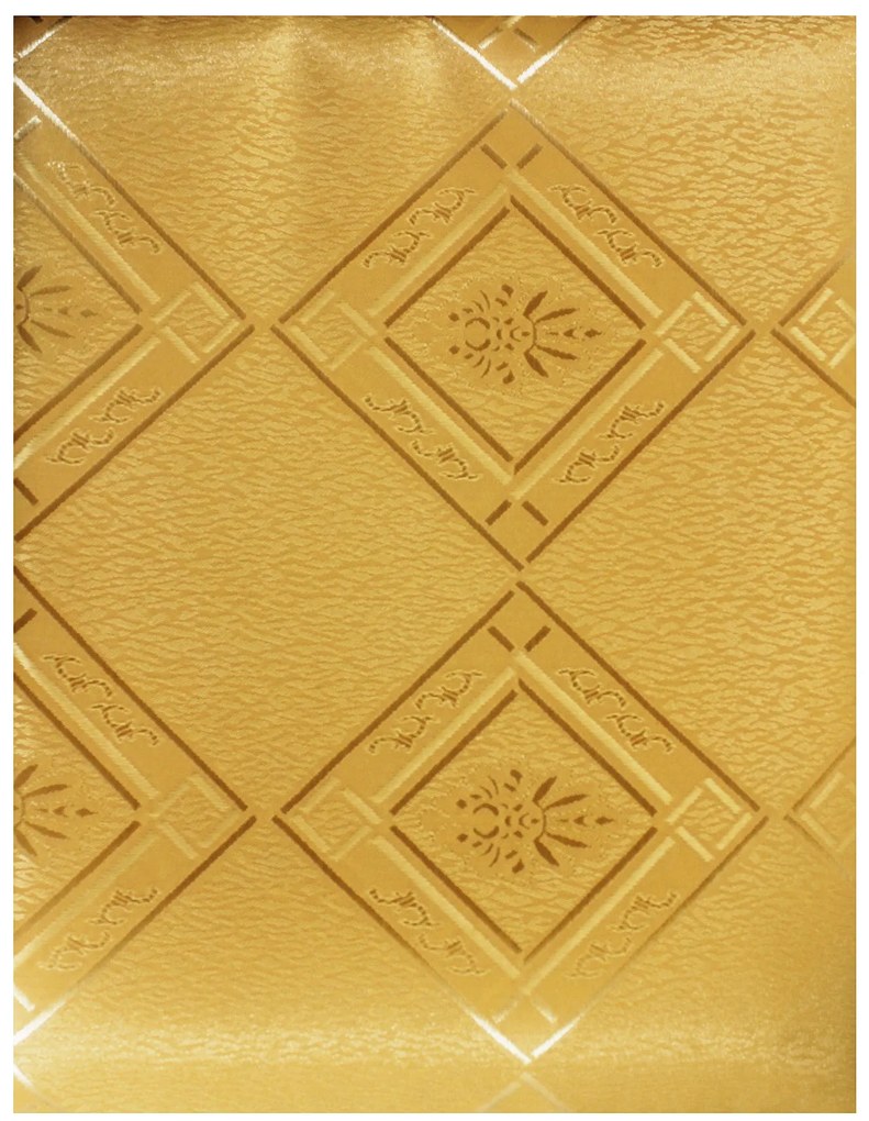 EmaHome - Ubrus s ochranou proti skvrnám 80 x 80 cm / zlatá se vzorem