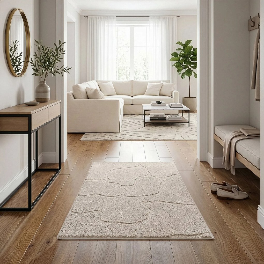 Koberec Alba2, 60x100 cm, béžová