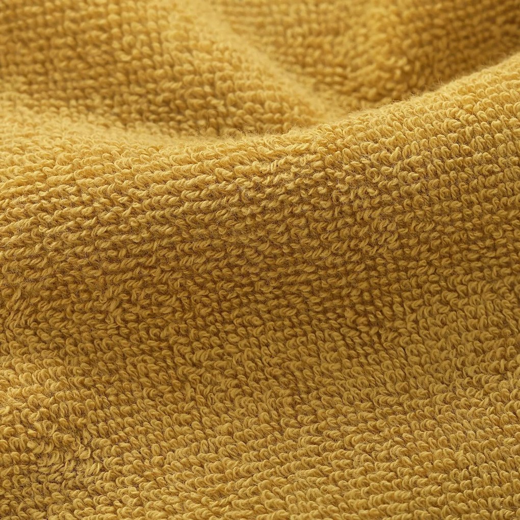 Goldea bavlněný froté ručník / osuška soft bez bordury - hořčicový 30 x 50 cm