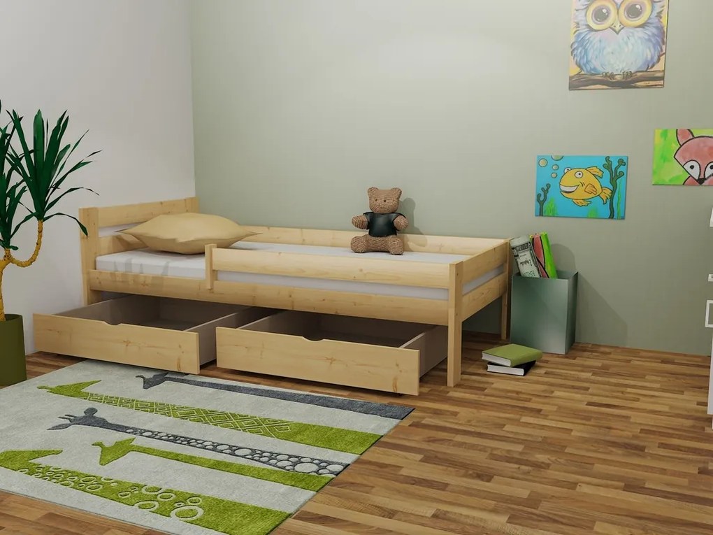 Vomaks Dětská postel M 009 NEW* 90 x 160 cm surové dřevo