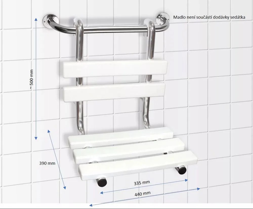 AZP Brno sprchové sedátko závěsné 1207222101
