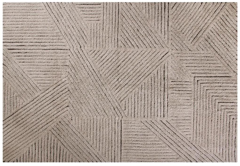 Lorena Canals vlněný koberec 170 x 240 světle hnědý - Fields
