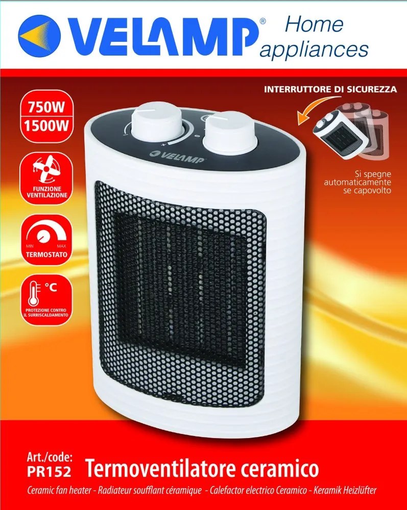 VELAMP PR152 Keramický ohřívač 1500W