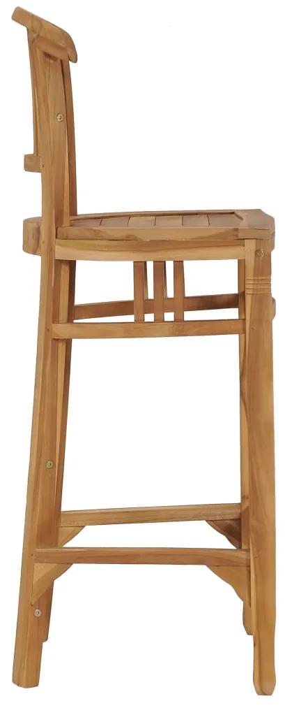 Barová židle Bridlla | masivní teakové dřevo