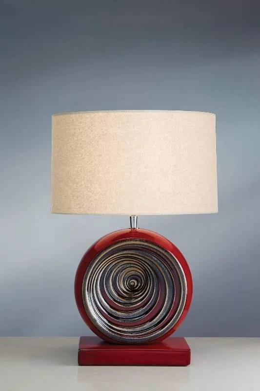 Stolní lampa Red Swirl