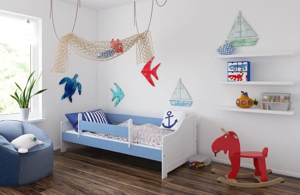 BabyBeds Dětská postel LILI Velikost postele: 160x80 cm, Barevné provedení: Bílá, Úložný prostor: Ano, s úložným prostorem Bílá