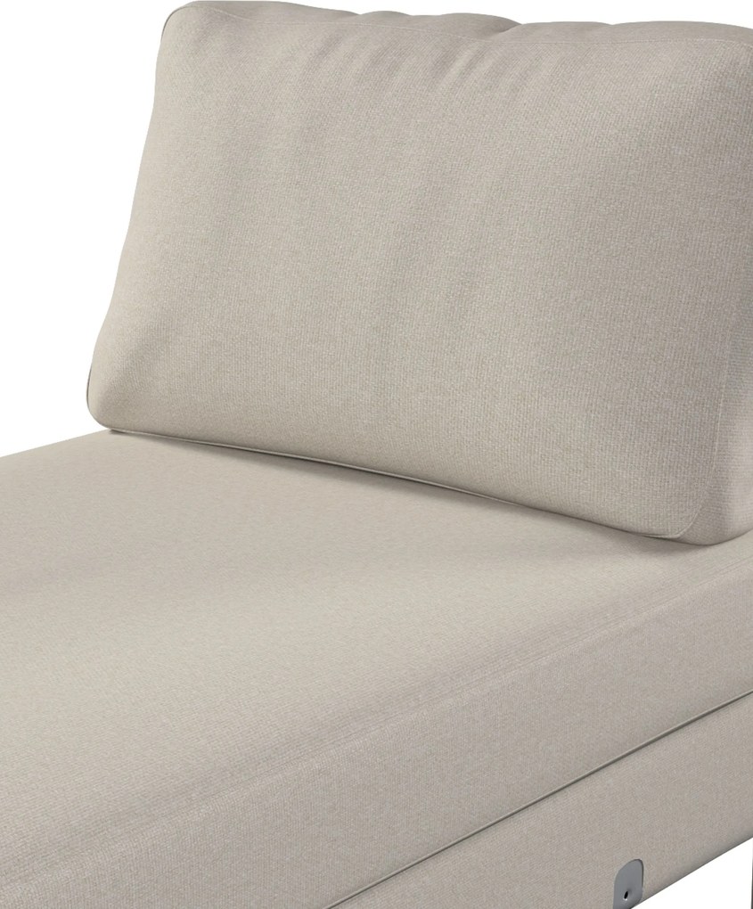 Potah na přídavný šezlong IKEA Karlstad, krátký barva šedá látka pletený vzor
