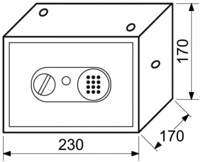 Elektronický sejf RICHTER RS.17.EDN.HO.B