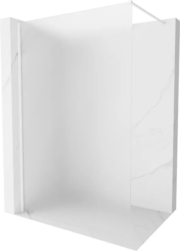 Mexen, Mexen Kioto-X sprchová stěna 50 x 200 cm, matná 10 mm, bílá - 800-050-101-20-30-X