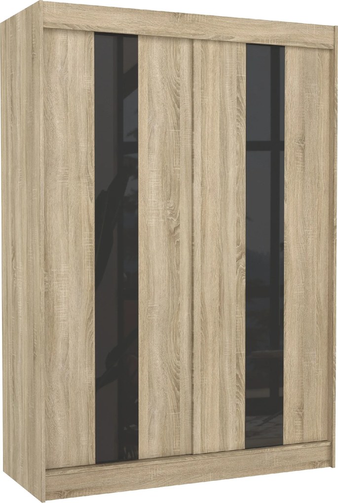 ADRK Furniture Posuvná skříň s lacobelem KAREN 150 SW-KAR-S+BL-150+A278