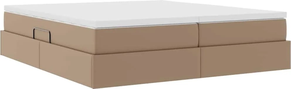 Postel s úložným prostorem a matrací Cappuccino 180 x 200 cm 3370344