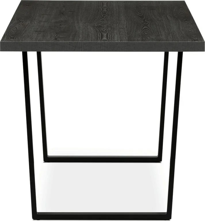 Jídelní stůl HT-R5216 GREY, lamino, šedý dub (160 x 80) cm