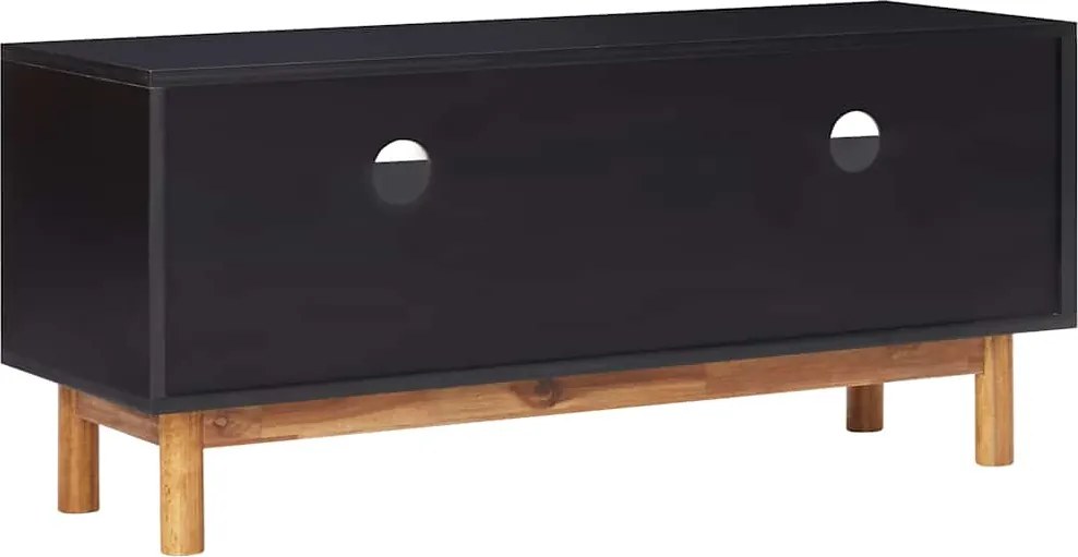 TV stolek 100 x 35 x 45 cm masivní akáciové dřevo a MDF 289903