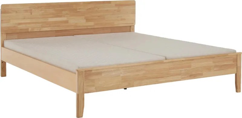 Manželská postel 180x200, masivní dřevo, přírodní, NOEMI Kondela 0000397515