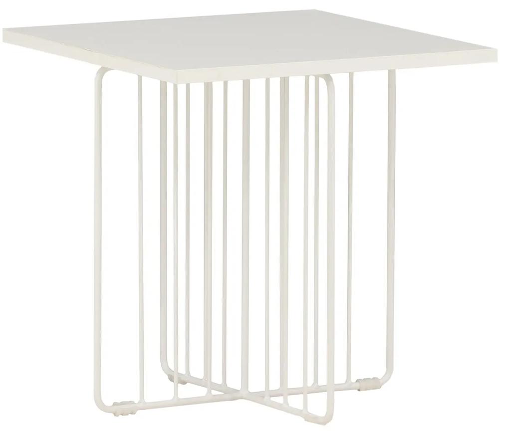 Konferenční stolek Dayton, bílý, 40x40