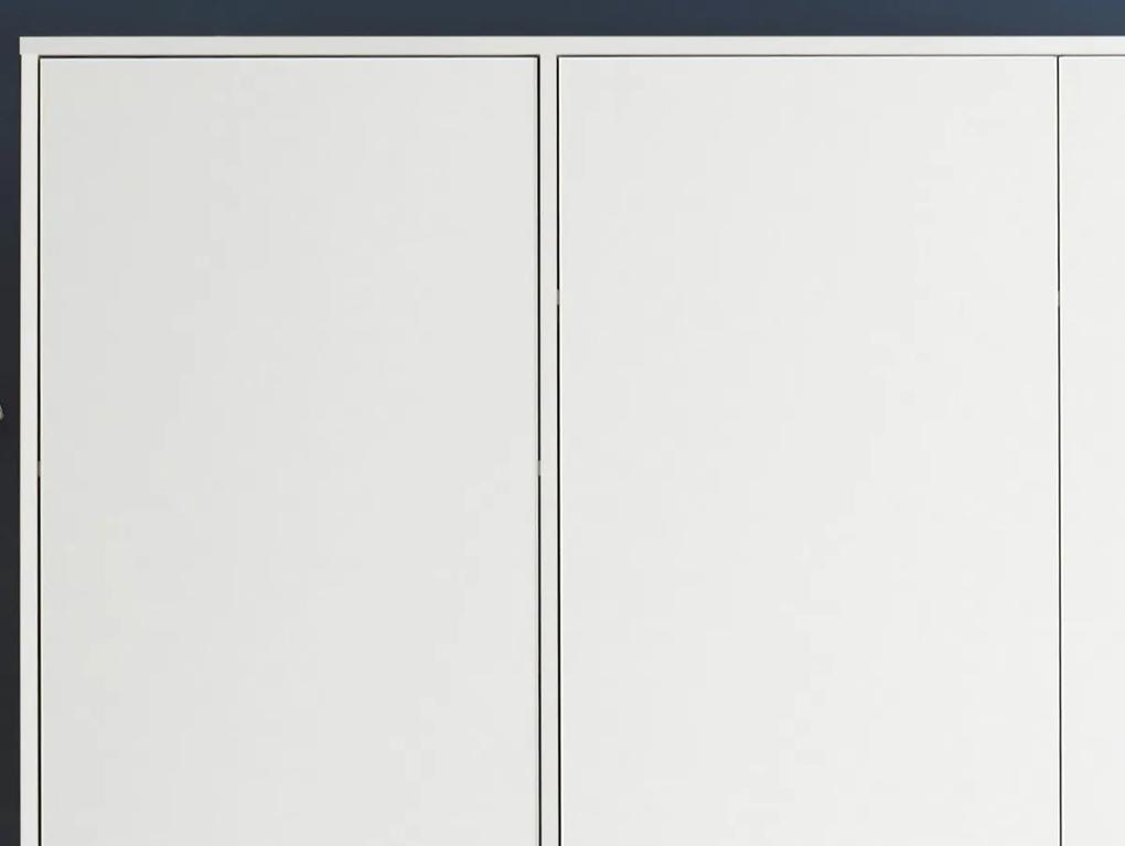 Šatní skříň Valencia,155 cm, bílá