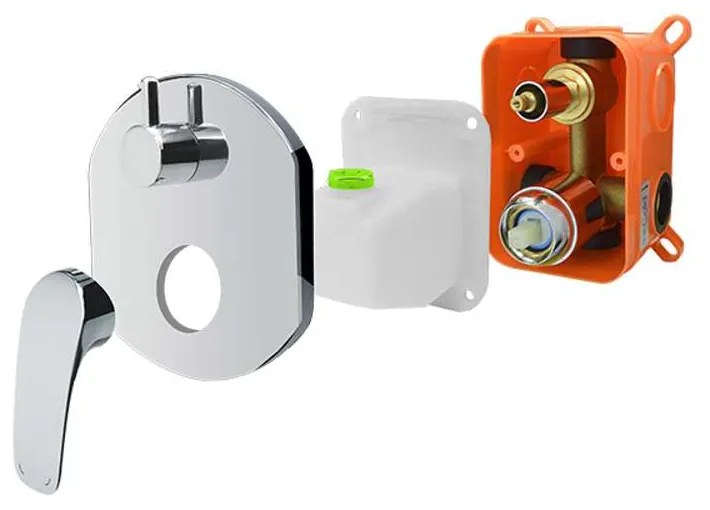 Mereo Viana sprchový set s dvoucestnou podomítkovou bateríí mosaz chrom CB650SV1