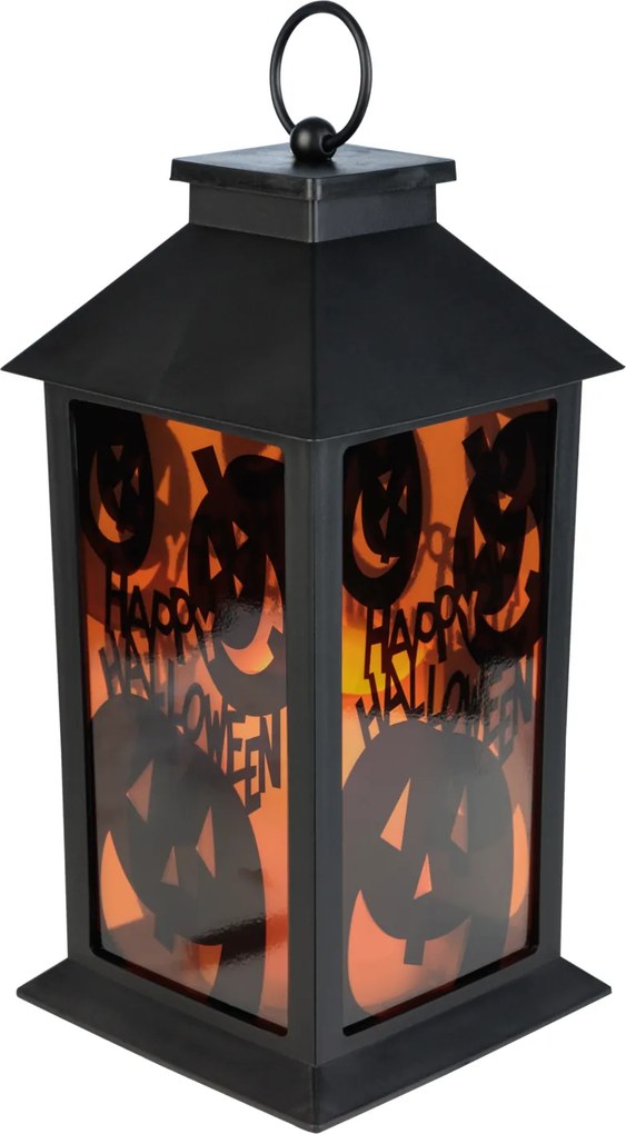 Halloweenská LED lucerna (oranžová)