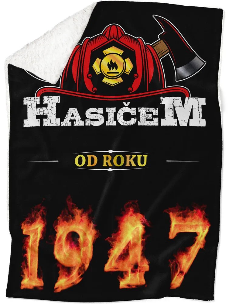 Deka Hasičem od roku (rok: 1947, Podšití beránkem: ANO)