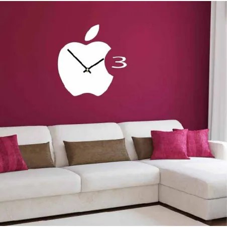 Nástěnné hodiny plastové do kuchyně APPLE, 35x35 cm l 3D hodiny X0021-HEU-