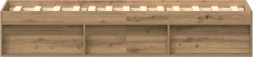 Rám postele bez matrace dub artisan 75x190cm Dřevěné konstrukce 3329310