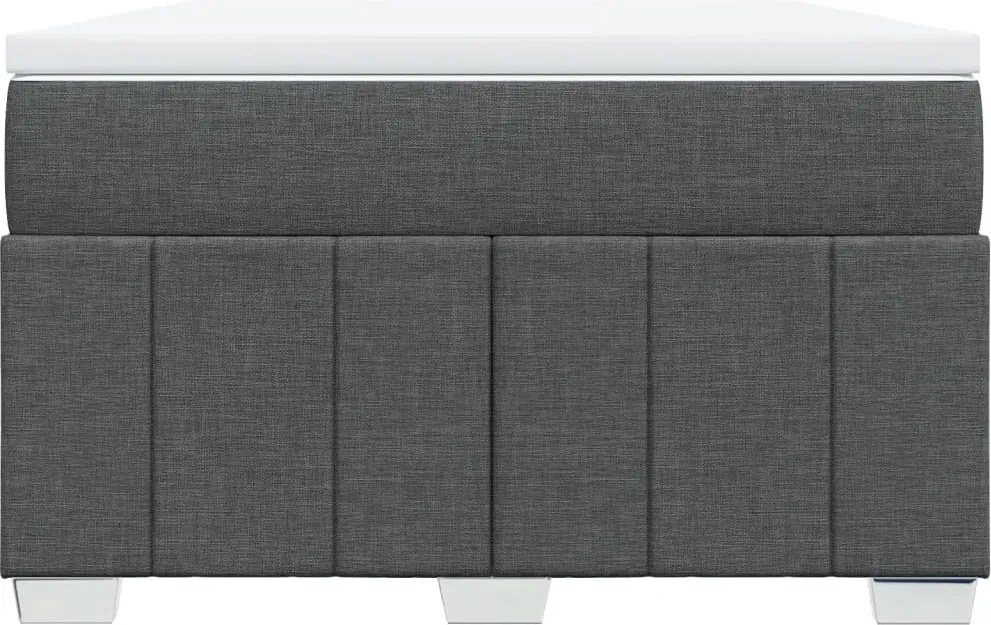 Box spring postel s matrací tmavě šedá 120x200 cm textil 3285464