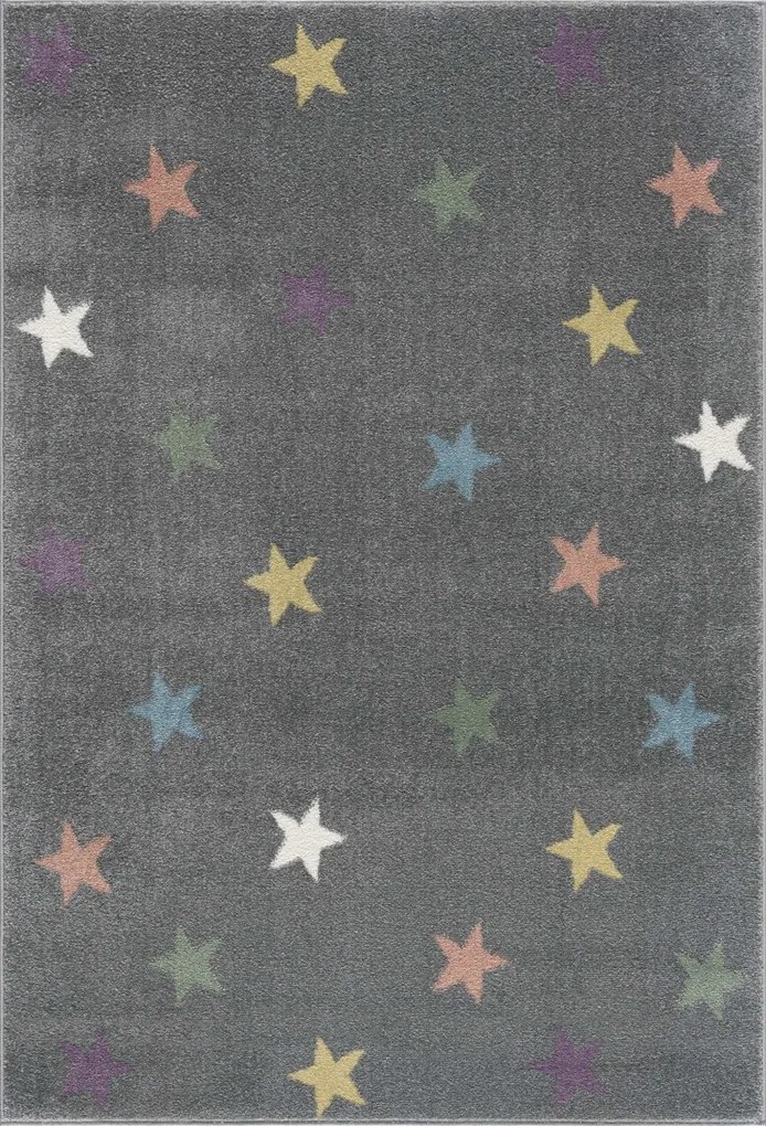 Dětský koberec Happy Rugs FAME stříbrno-šedý / multi