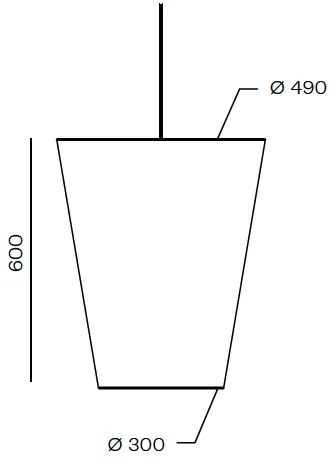 LND Design LSF500 Závěsná lampa, bílá