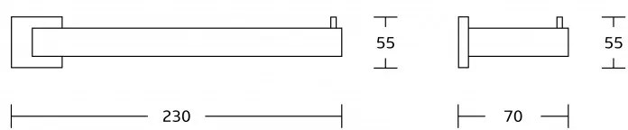 Mexen příslušenství, Vox držák na ručník, kartáčová zlatá, 707032-55