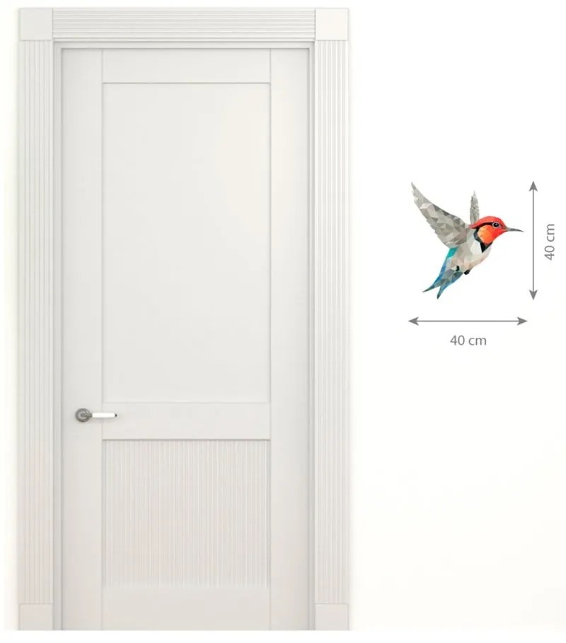 Samolepka Ambiance Origami Colibri