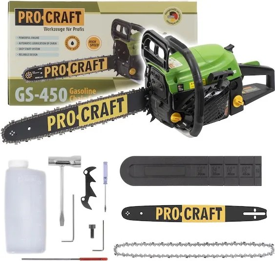 Výrobce: Procraft Procraft Benzínová řetězová pila Procraft GS-450 | GS-450